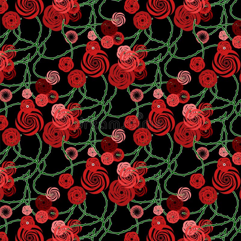 Roses stock illustration. Illustration of curve, abstract - 49824530