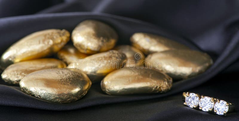 Candy ,wedding Rings and Orchid Stock Image - Image of boxes, couples ...