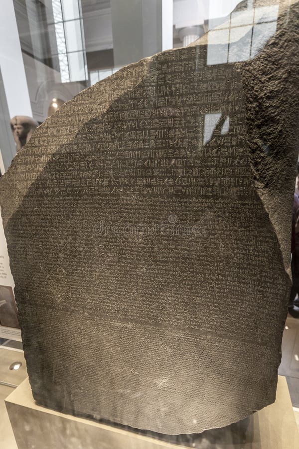 The Rosetta Stone in the British Museum Editorial Photography - Image ...