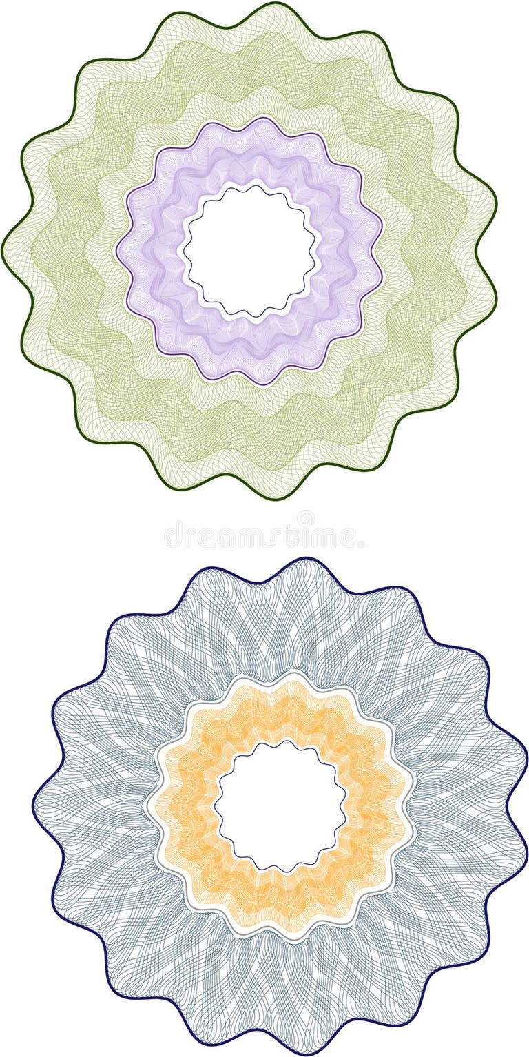 Guilloche Border Rosette Stock Illustrations – 3,083 Guilloche Border ...
