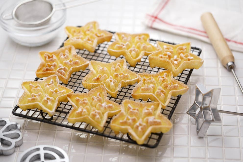 Rosette cookies ( star ) stock image. Image of swedish - 274495801