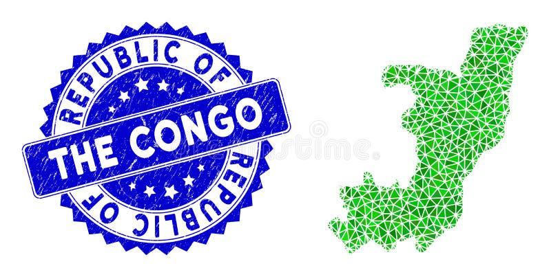 Rosette Distress Seal Imprint and Green Vector Lowpoly Republic of the ... Rosette Distress Seal Imprint and Green Vector Lowpoly Republic of the ...