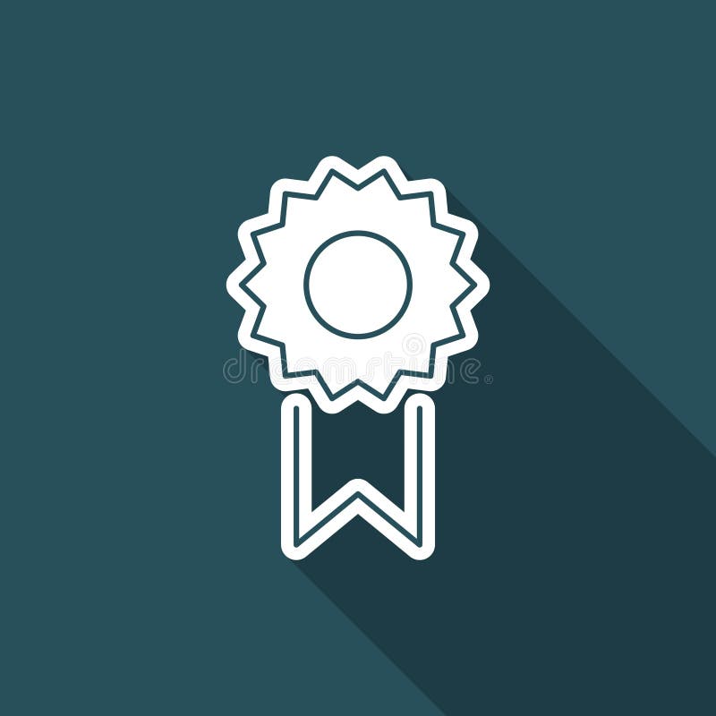 Rosette icon - Thin series stock vector. Illustration of banner - 118529853