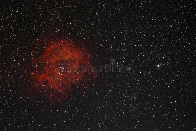 NGC 2237 - Rosette Nebula stock photo. Image of colorful - 56979178