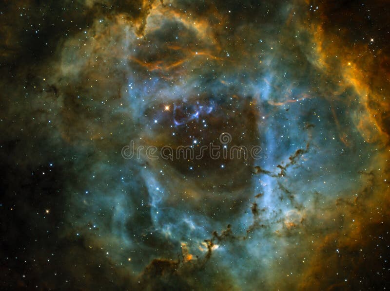 The Rosette nebula stock image. Image of midnight, nebula - 272263229