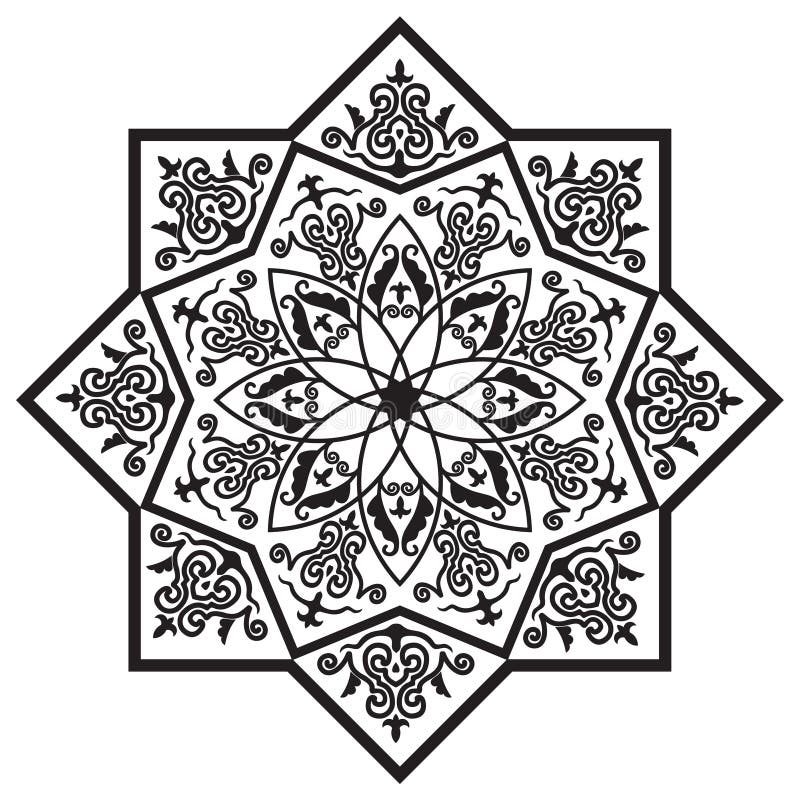 Rosette pattern stock vector. Illustration of rapport - 21074053