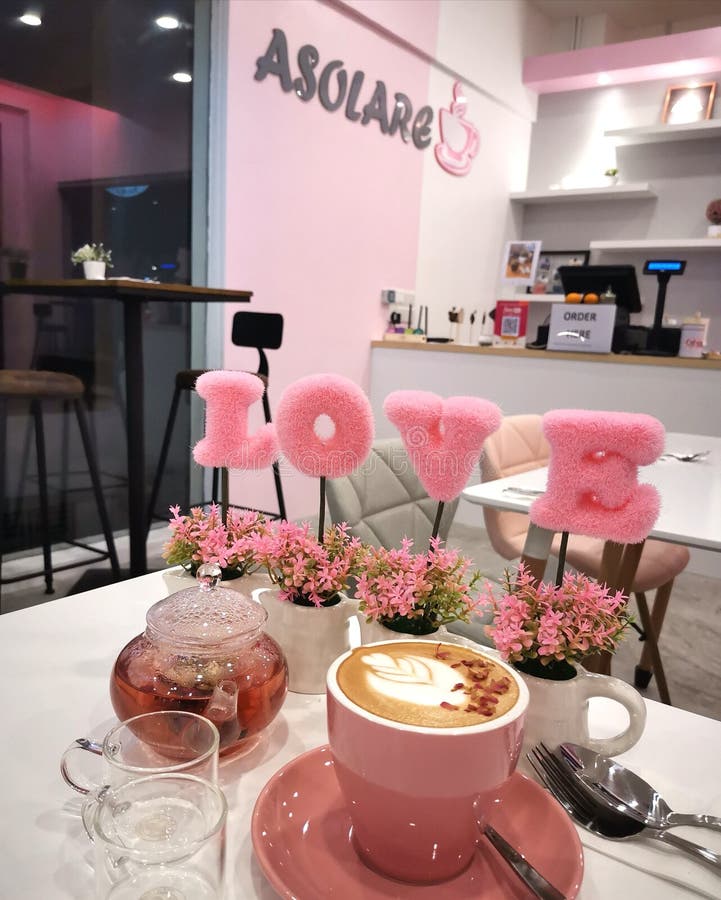 Valentines Day editorial stock photo. Image of latte - 139814833