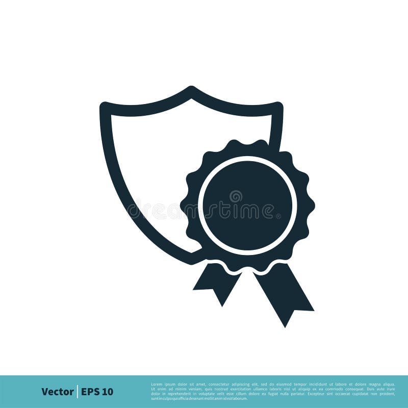 Rosette and Shield Icon Vector Logo Template Illustration Design ...