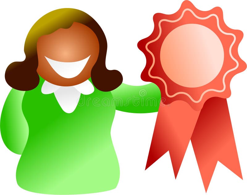 Rosette winner stock illustration. Illustration of illustrations - 692112