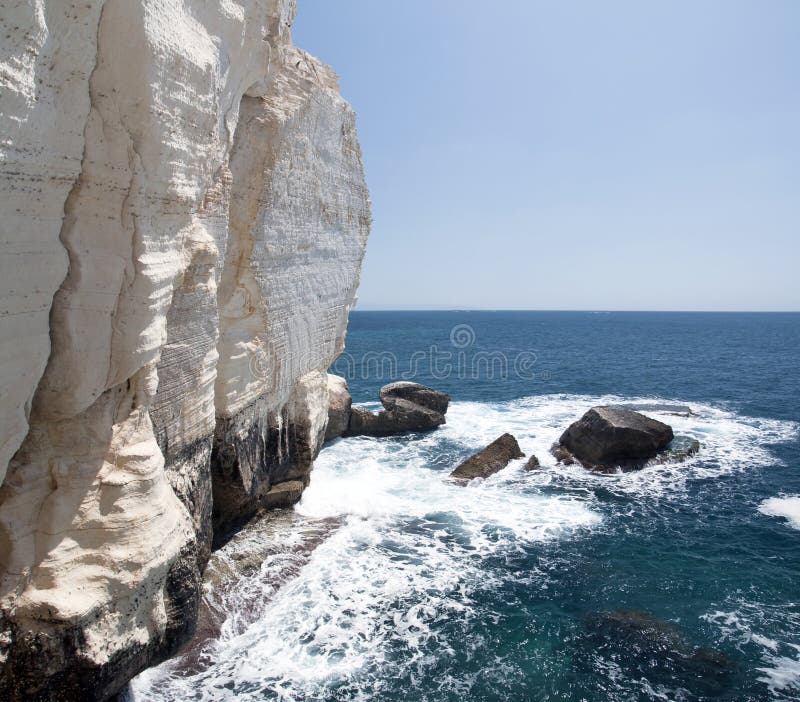 Rosh Hanikra Grottoes ,ocean View Stock Photo - Image of outdoor ...