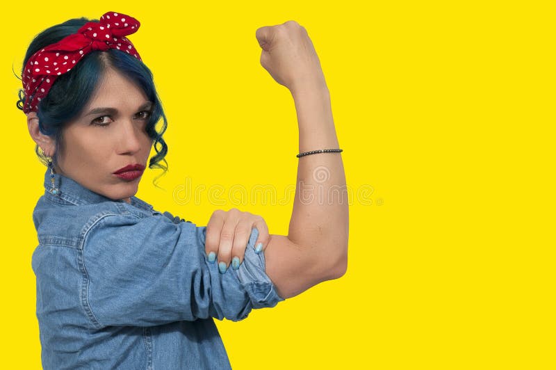 Rosie the Riveter stock photo. Image of vintage, liberation - 14395402