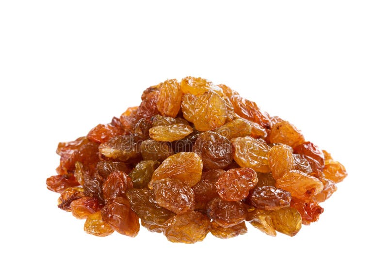 Rosinen Oder Sultanine Lokalisiert Auf Weiß Stockfoto - Bild von ...