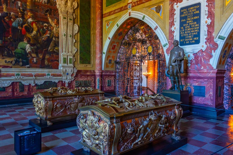 Roskilde, Denmark, June 23, 2022: Royal Tombs Inside of the Rosk ...