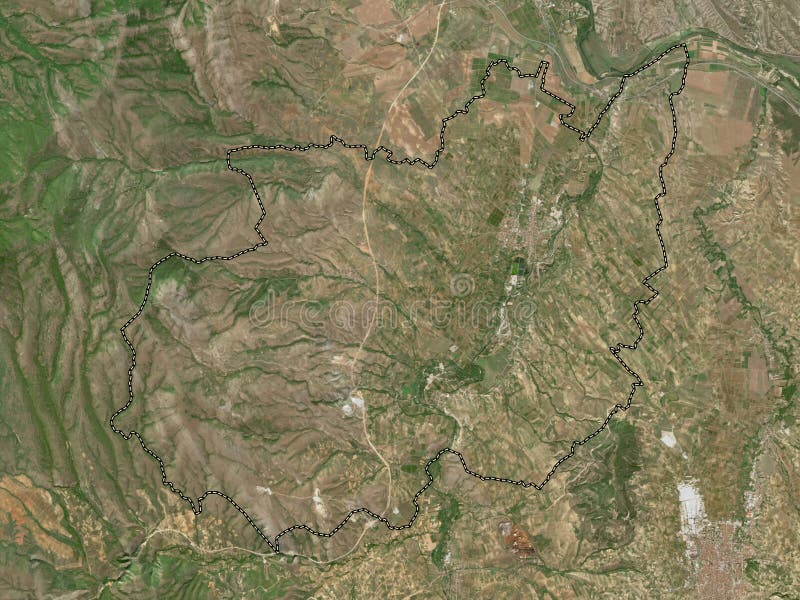 Rosoman, Macedonia. Low-res Satellite. No Legend Stock Illustration ...