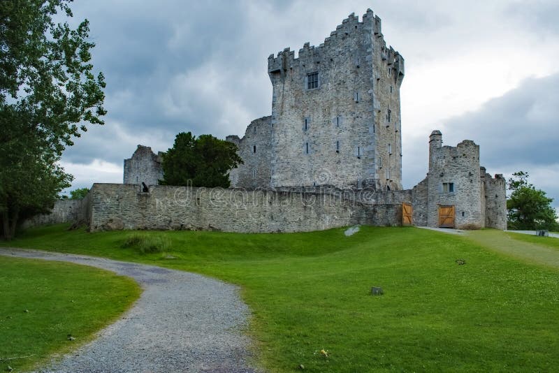 Ross Castle in Ireland stock image. Image of castle - 137615741