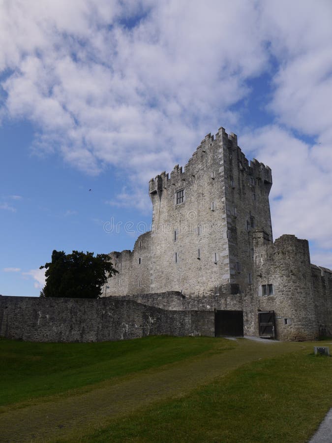 Ross Castle in Ireland stock photo. Image of field, colors - 50938078