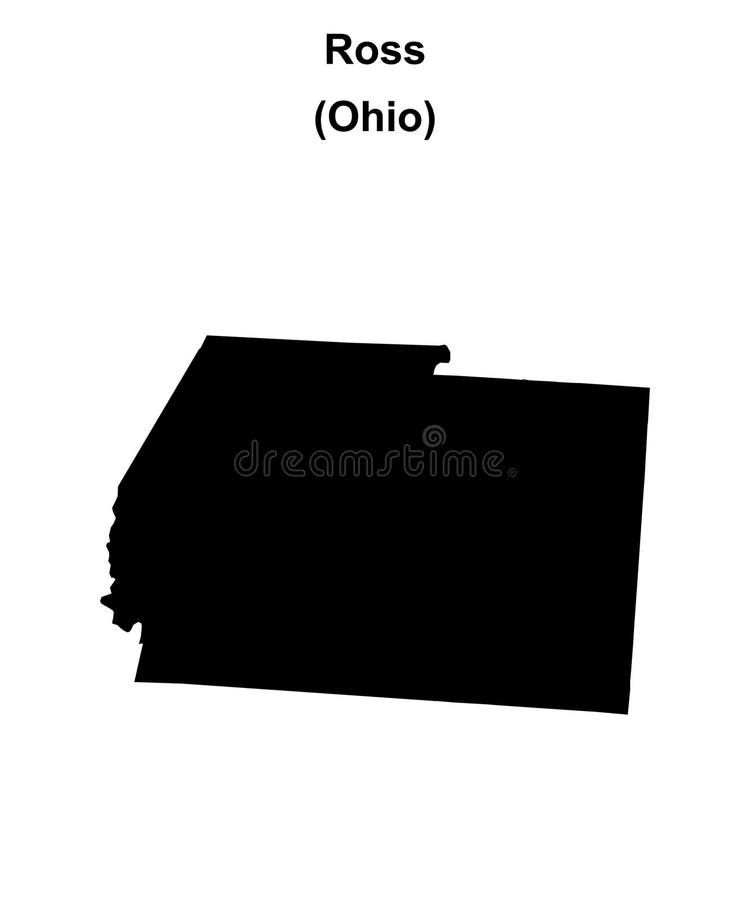 Ross outline map stock vector. Illustration of icon - 361751217