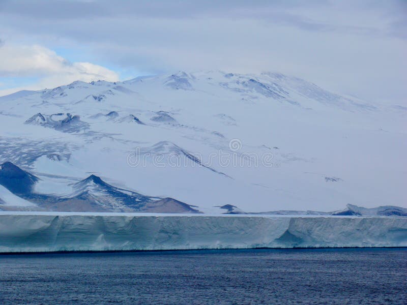 Ross Ice Shelf Cape Crozier Antarctica Stock Photo - Image of shelf ...