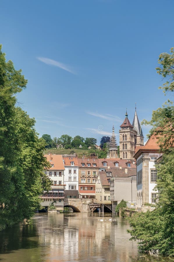 Ross Neckar Canal in Esslingen am Neckar, Germany Stock Image - Image ...