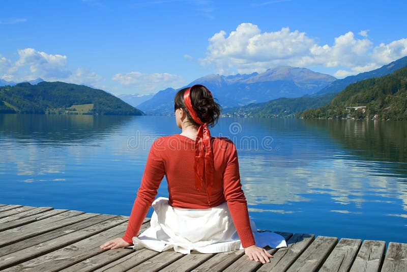 Rossa lake 4 stock photo. Image of horizon, freedom, nature - 4984978
