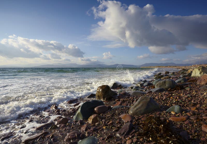 Rossbeigh Strand stock photo. Image of irish, wave, beach - 14483268