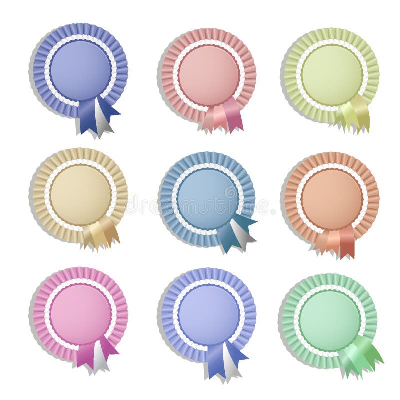 Rossette Set stock vector. Illustration of pattern, coupon - 39377407