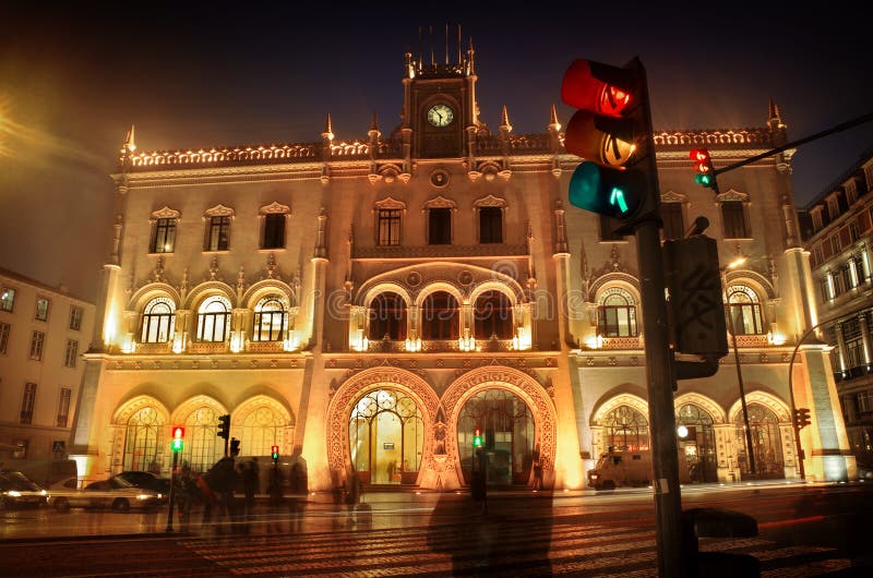 Inside Rossio Station. Lisbon. Portugal Stock Image - Image of ...