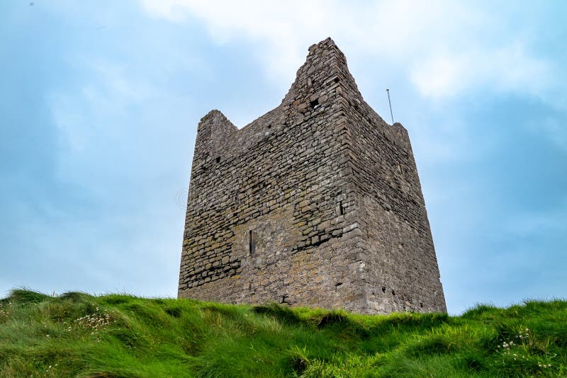 Rossle Castle at Easky Pier in County Sligo - Republic of Ireland ...