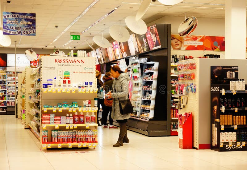 Rossmann store editorial stock image. Image of indoor - 44644729