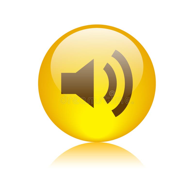 Rosso Del Bottone Dell'icona Volume/dell'audio Illustrazione di Stock ...