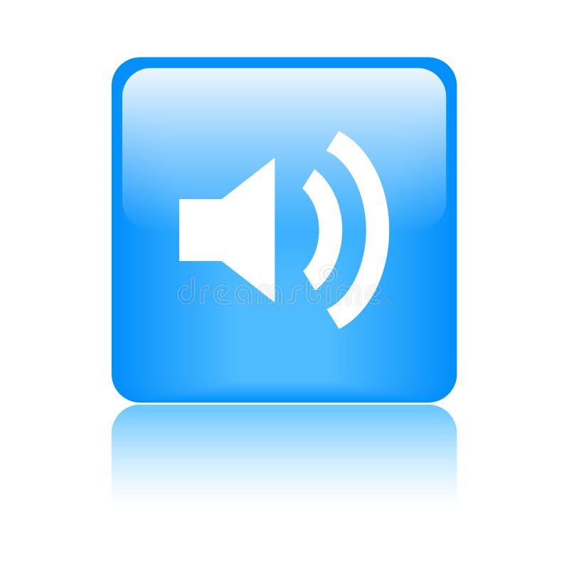 Rosso Del Bottone Dell'icona Volume/dell'audio Illustrazione di Stock ...