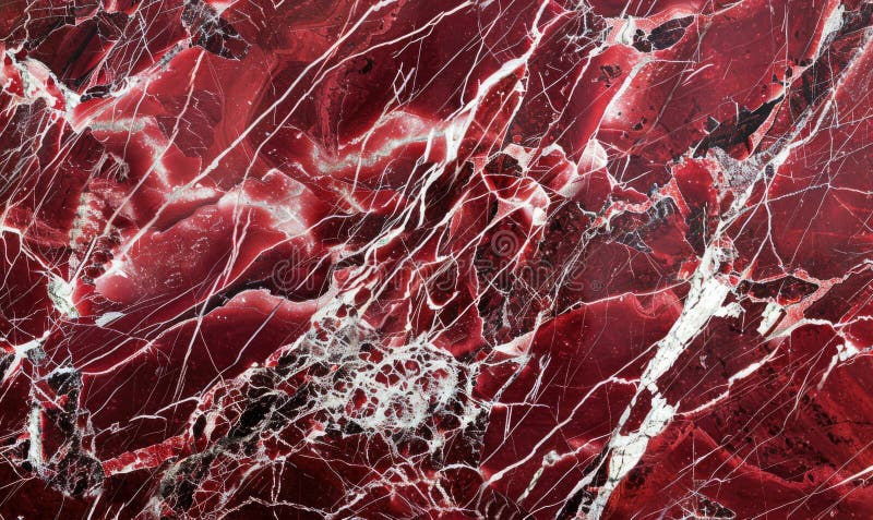 Rosso Levanto Marble Wall, Deep Red with White Veins Marble Stock Image ...