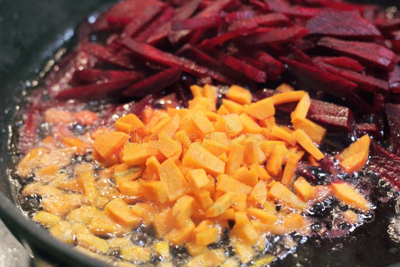 Rosted Root Vegetables stock photo. Image of fire, open - 62142882