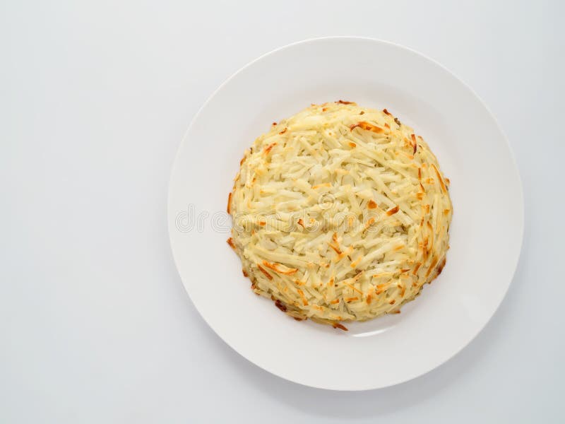 Crepe Suiza Del Rosti O De Patata, Endecha Plana Imagen de archivo ...