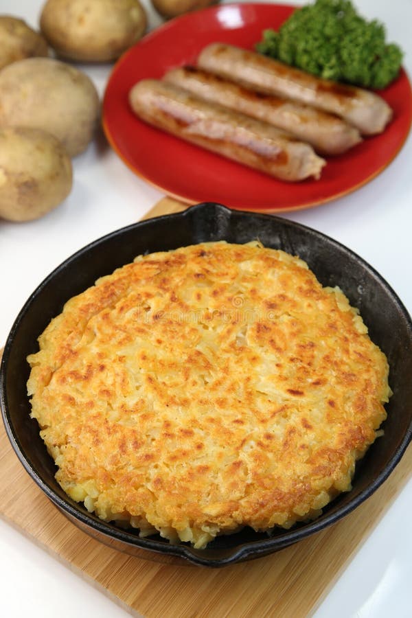 Rosti - Swiss Dish Made of Grated Potato Stock Image - Image of ...