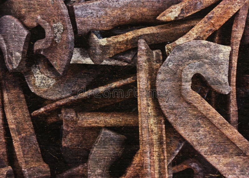 Rostige Stangen stockfoto. Bild von hart, schmutz, industrie - 9609366