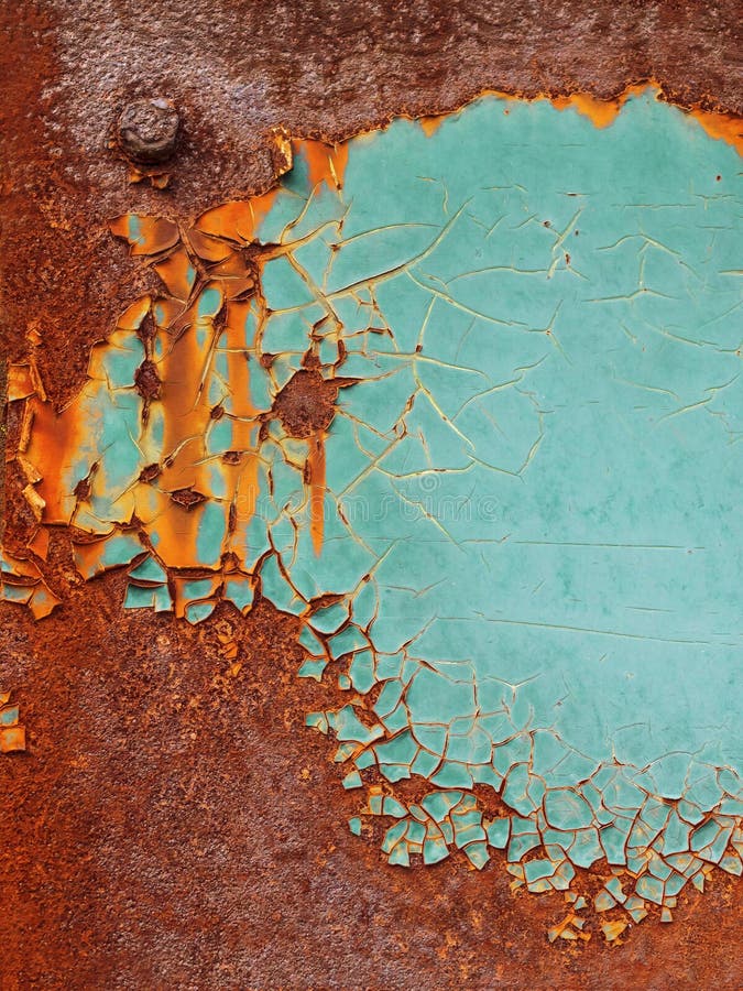 Rostiger Hintergrund stockfoto. Bild von abblättern, beschädigt - 82010232
