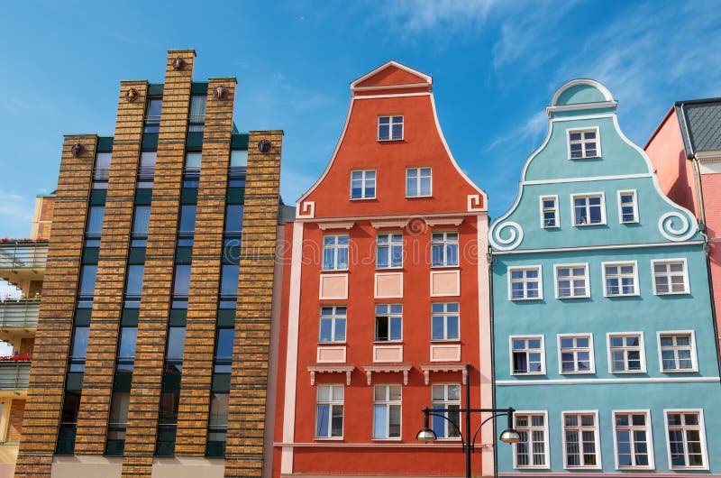 Historic German row houses stock photo. Image of architecture - 2168454