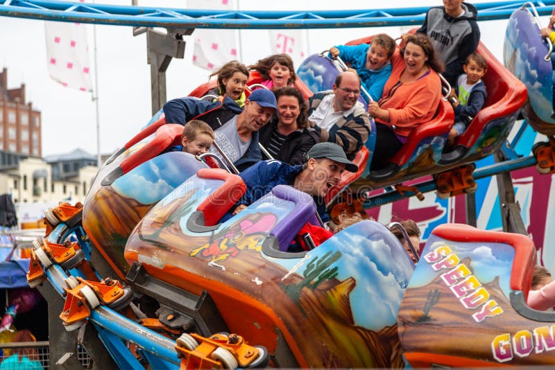 People on a Roller Coaster editorial image. Image of party - 134275830