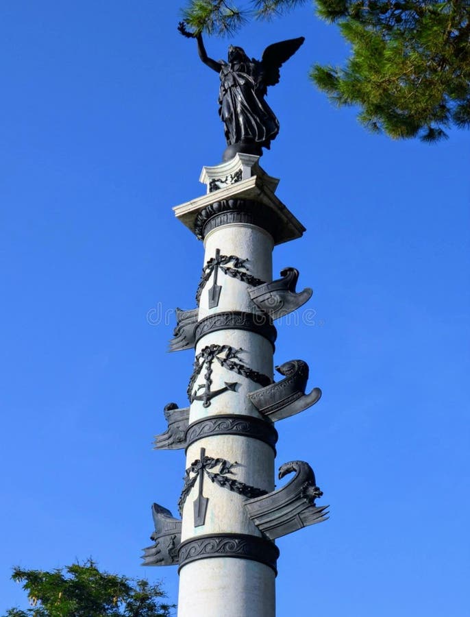 Rostral Column Erected for Archduke Ferdinad Maximilian Stock Photo ...