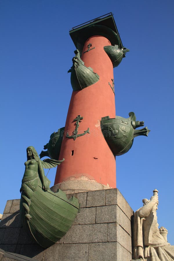 Rostral Column, Russia stock photo. Image of ship, water - 11750082