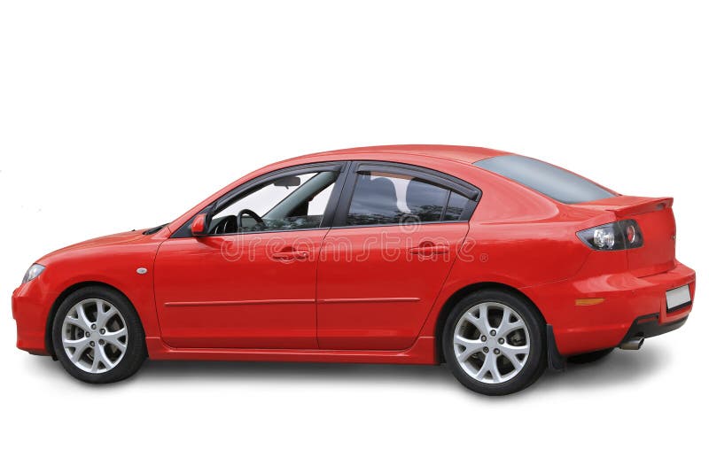 Kleines rotes Auto stockbild. Bild von auto, verkehr, automobil - 5212529