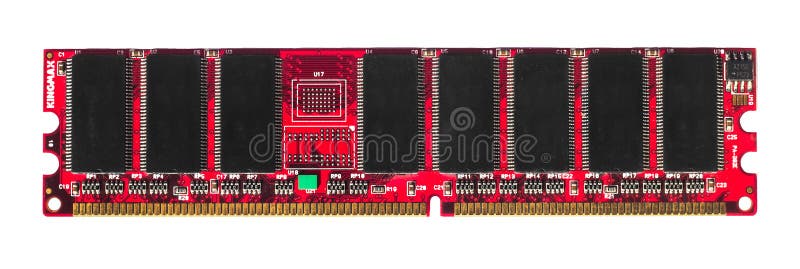 Rot lokalisiertes RAM stockbild. Bild von zugriff, makro - 100442551