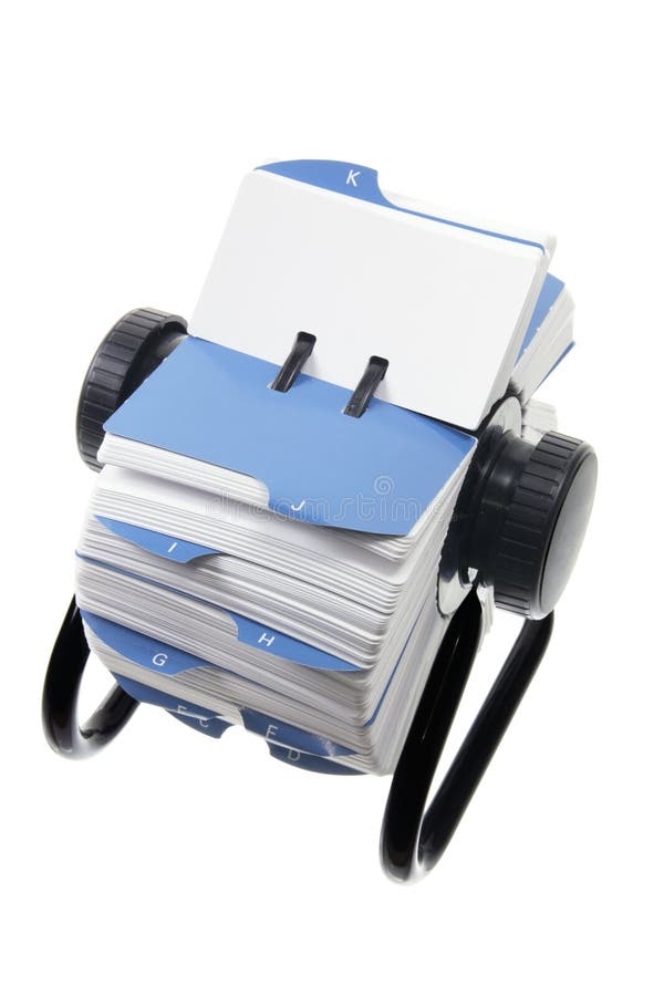 Rotary Card Index stock image. Image of studio, holder - 22660367