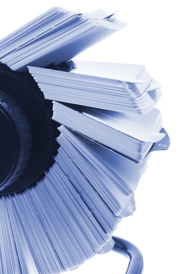 Rotary Card Index stock image. Image of supplies, holder - 25433111