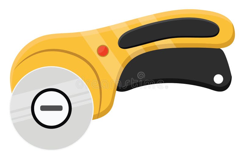 Rotary cutter linear icon stock vector. Illustration of clothes - 197074816