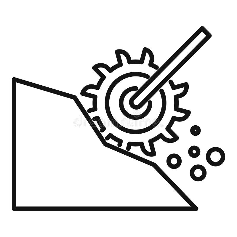 Rotary Cutting Wheel Excavating Ground for Construction Project Stock ...