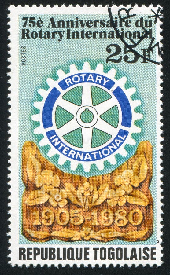 Rotary Emblem editorial photo. Image of antique, postmark - 231614031
