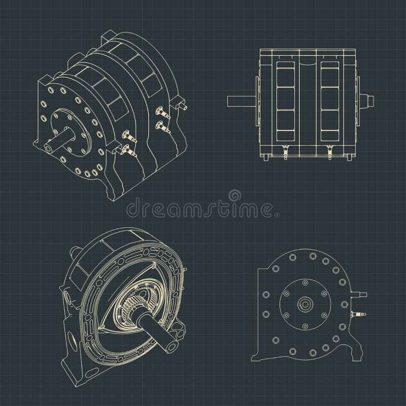 The Parts from Wankel Engine. Stock Illustration - Illustration of ...