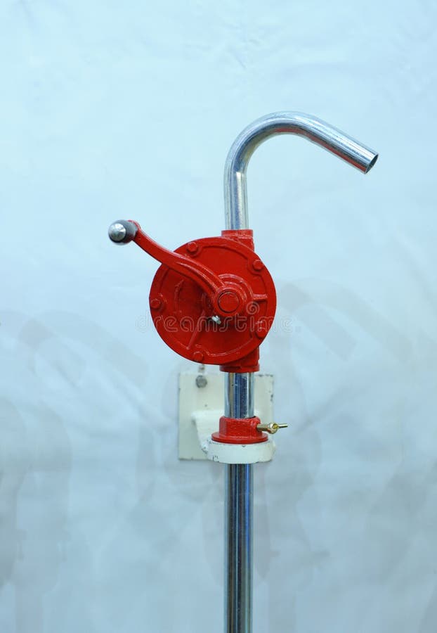 Rotary Hand Water Pump Set for Work Stock Photo - Image of mechanical ...
